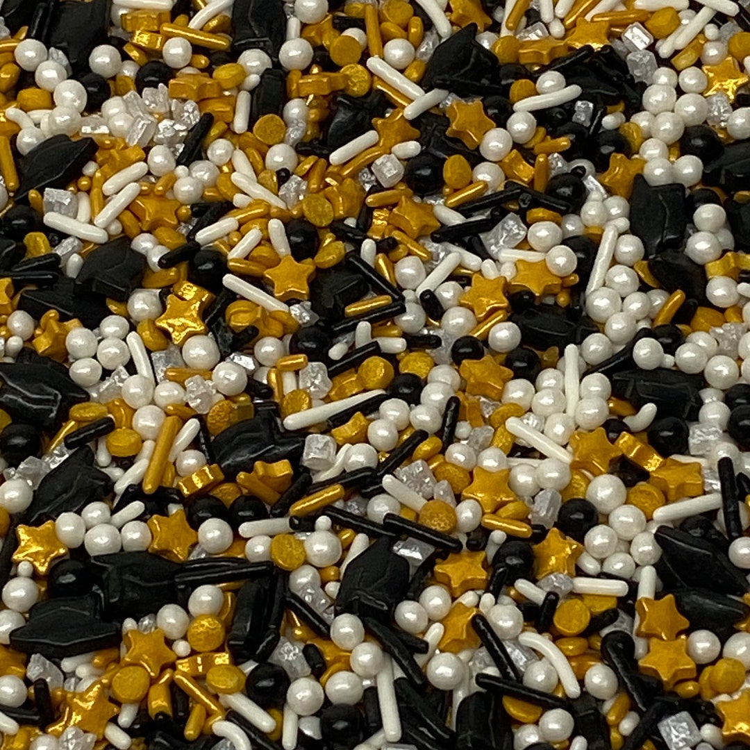 Sprinkles Approx 4oz Jar - Graduation Mix - Etsy