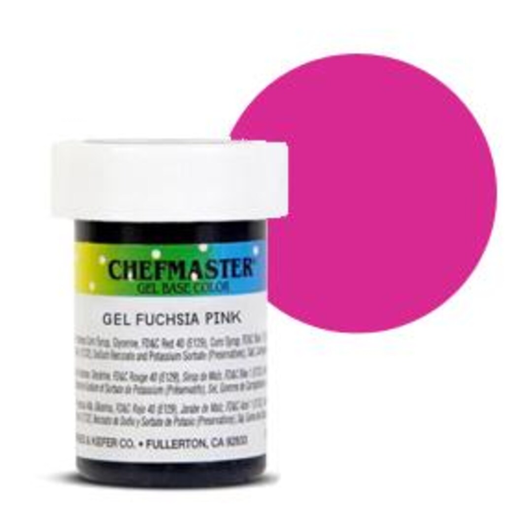Chefmaster Gel Paste Food Color 1oz Jar - Fuchsia Pink - Etsy