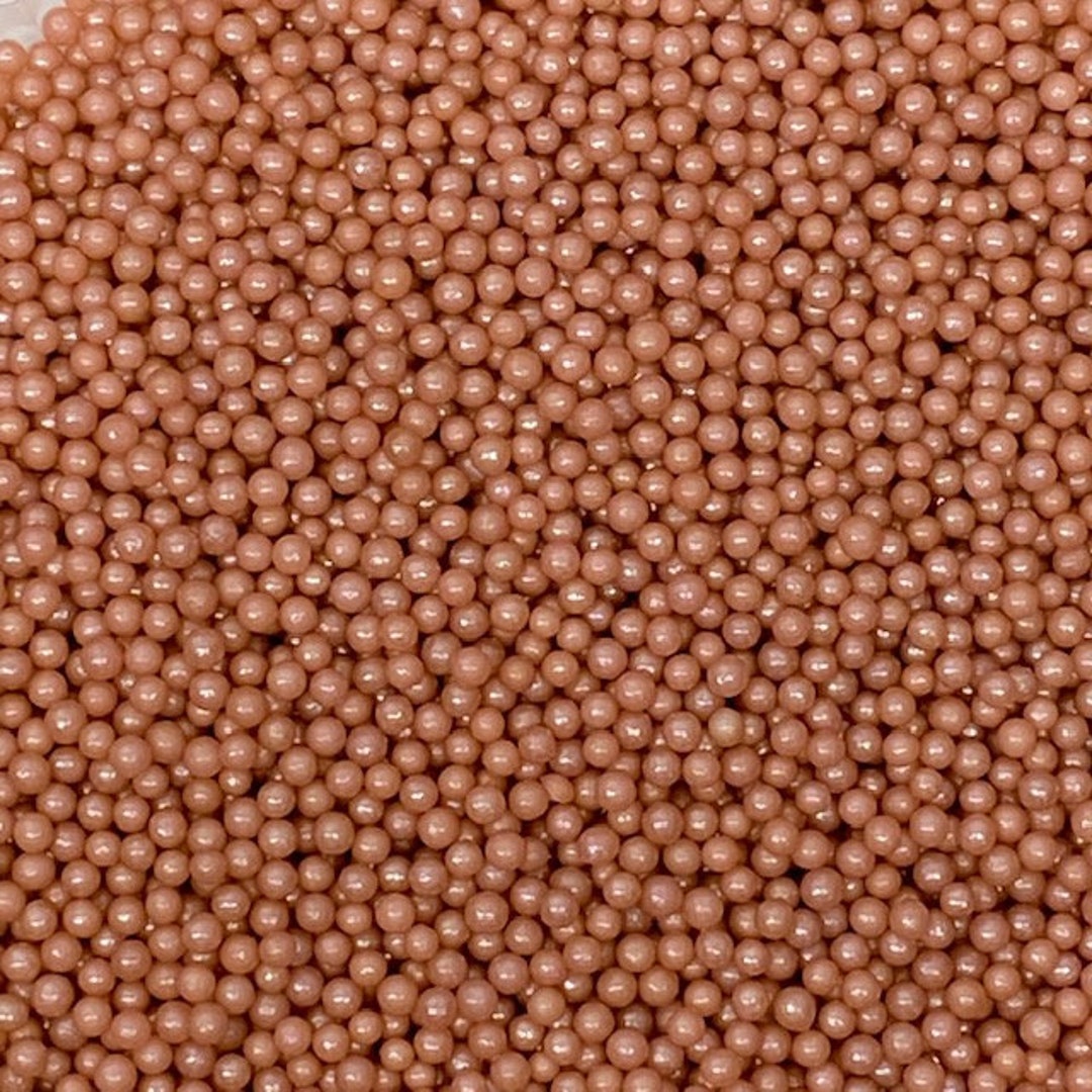 Pearlized Rose Gold #2 4mm Bead Sprinkles Approx 4oz Jar - Etsy
