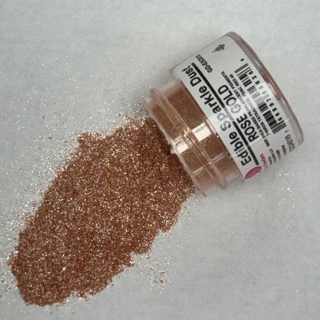 Edible Glitter Sparkle Dust 5g Jar - ROSE GOLD - Etsy