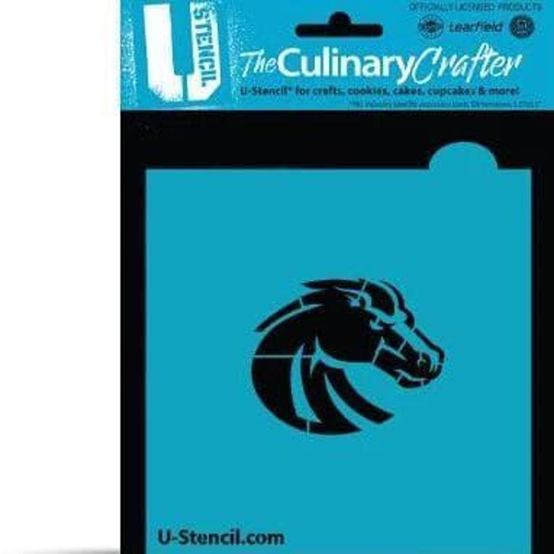 Boise State Bronco Stencil by the Culinary Crafter - Etsy
