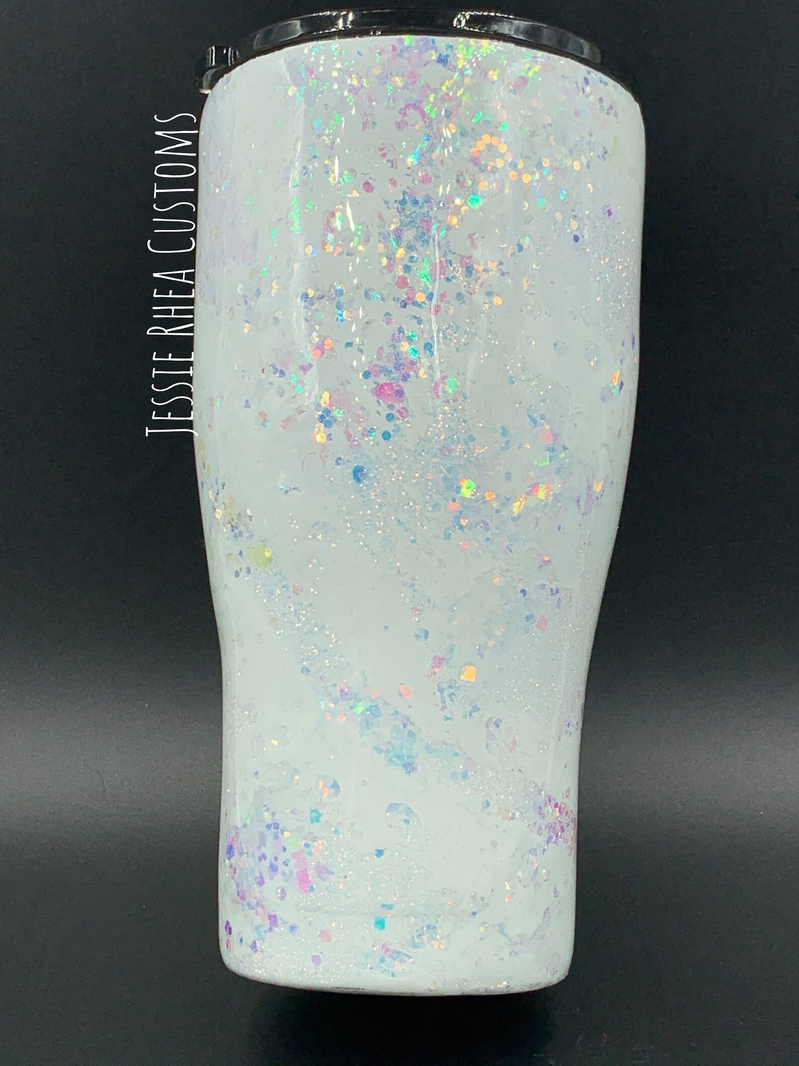 Stainless steel white opal geode tumbler custom tumbler add | Etsy