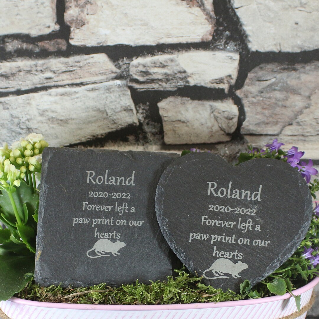 Personalised Pet Rat Memorial Plaque Grave Marker - Etsy