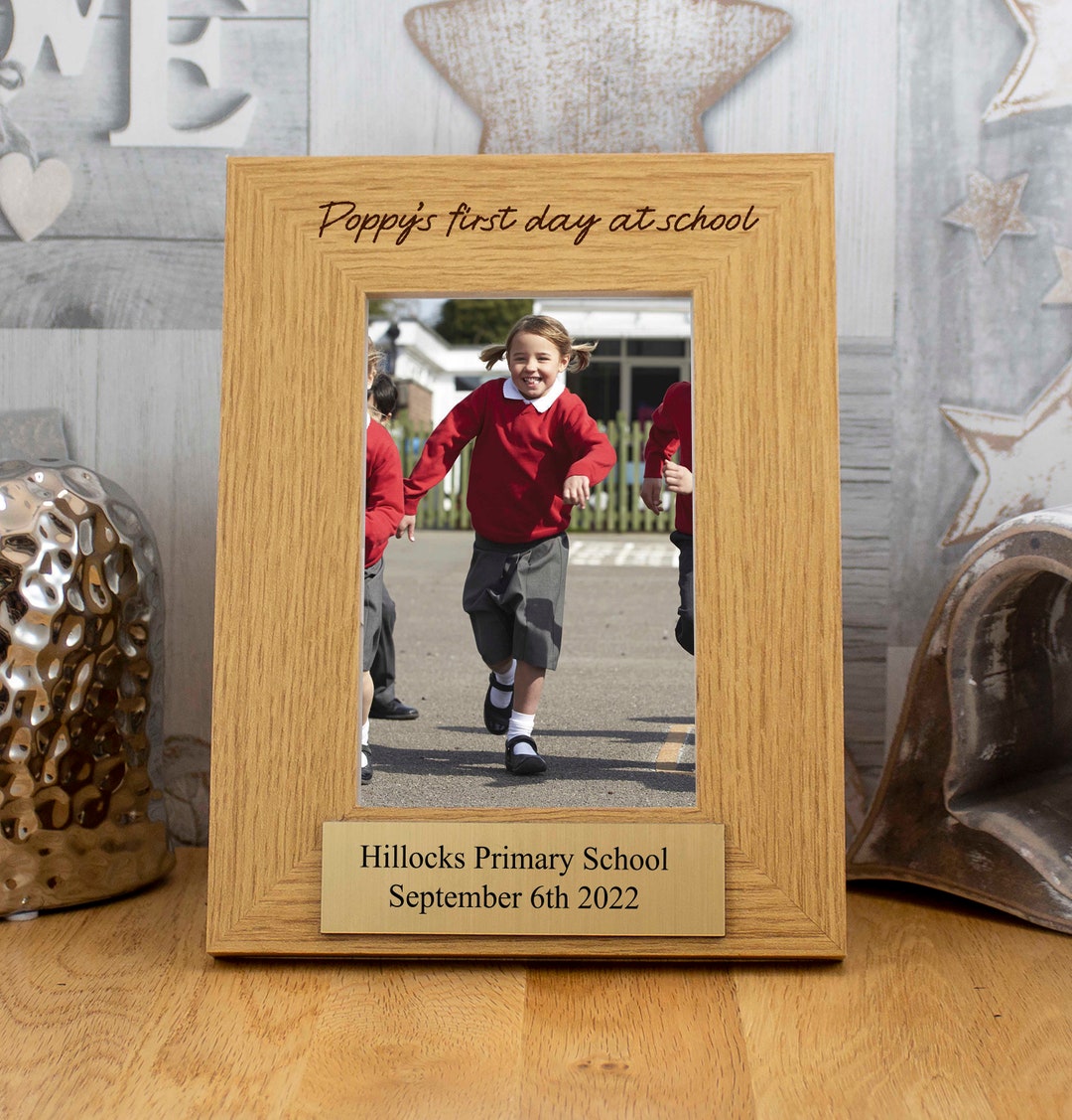 Personalised First Day at School Photo Frame - First Day at Nursery - Etsy