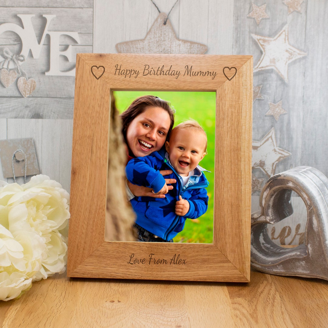 Personalised Solid Wood 7x5 Photo Frame - Etsy