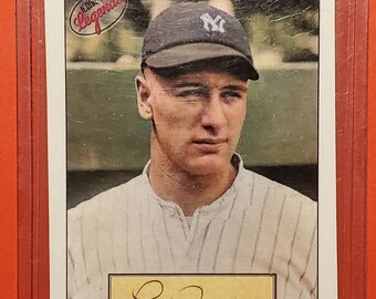 Lou Gehrig Print - Etsy