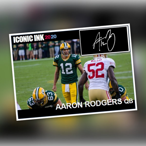 Aaron Rodgers Autograph - Etsy