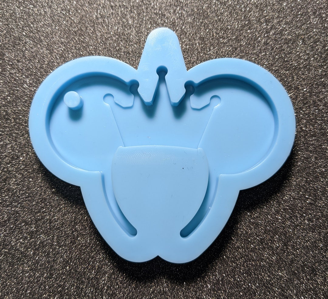 Mickey Ears Big Crown Disney Keychain Resin Silicone Mold - Etsy