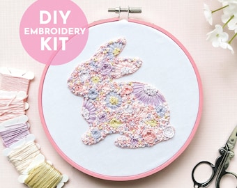Bunny Embroidery Kit - Etsy