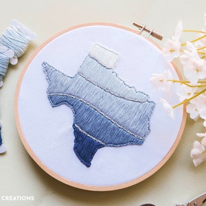 50 USA States Embroidery Pattern and Stitch Guide | Hand Embroidery ...