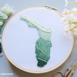 50 USA States Embroidery Pattern and Stitch Guide | Hand Embroidery ...