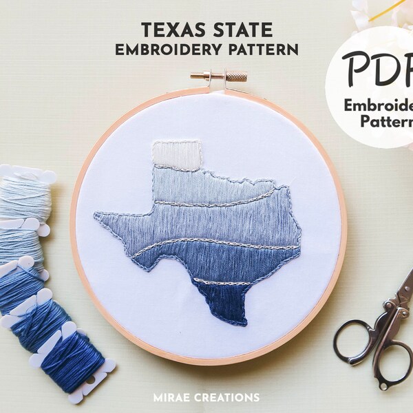 Texas Embroidery - Etsy