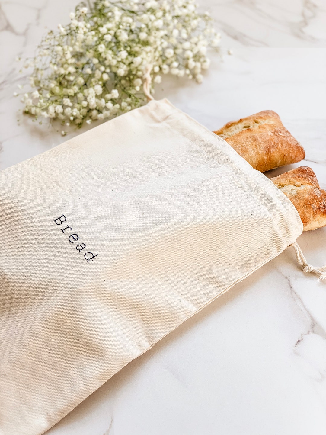 Cotton Bread Bag | Perfect Christmas Gift | Bread Loaf Bag | Bread ...