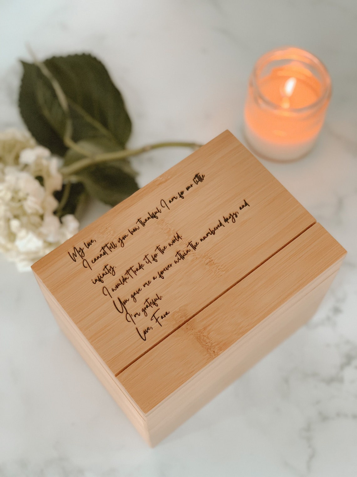 Handwritten Wooden Keepsake Box Personalized Memory Box - Etsy