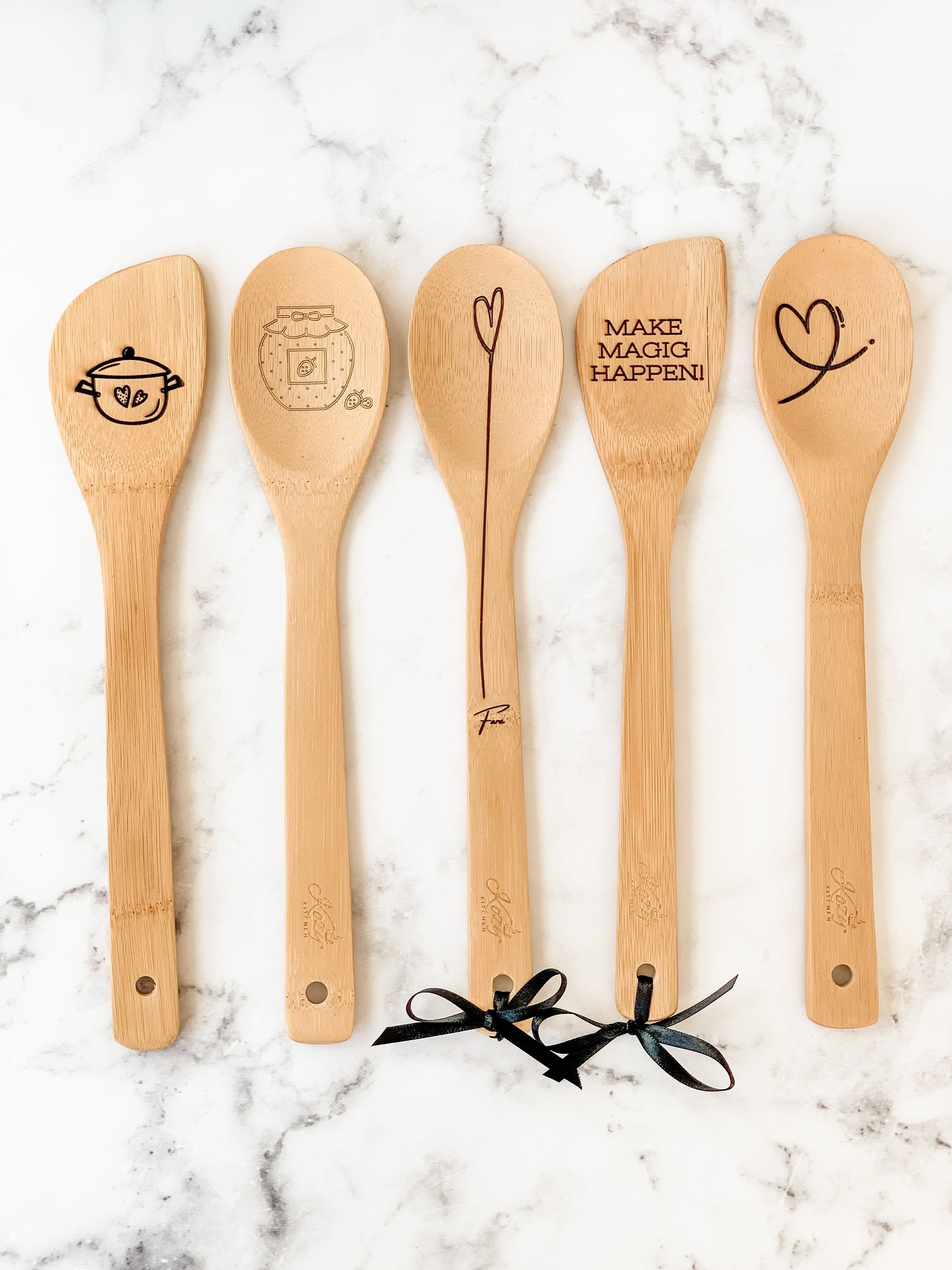 Personalized Cooking Spoon Engraved Kitchen Utensil Custom - Etsy