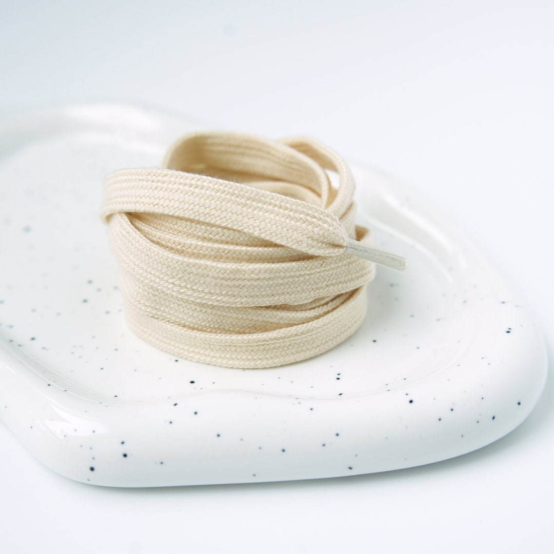Cotton Beige Shoe Laces for Sneakers Shoes Superstar Midstar Pure Star ...
