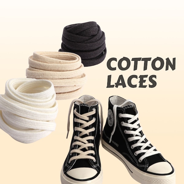 Cotton Shoelaces - Etsy
