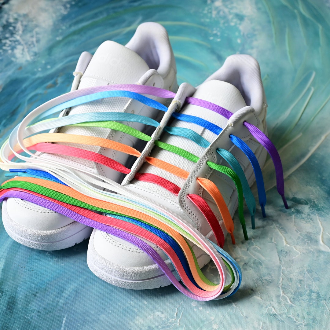 Gradient Shoelaces, Tie Dye Shoelaces, Ombre Shoelaces, Red, Green ...