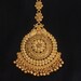 Maang Tikka Gold Tikka Bridal Antique Gold Plated Maang Tikka Headpiece ...