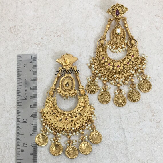 South Indian Gold Earrings Designs For Women