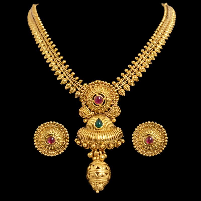 Indian Ruby Necklace - Etsy