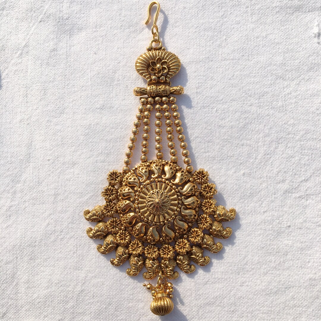 Antique 22k Gold Plated Passa/designer Jewelry/amrapali - Etsy