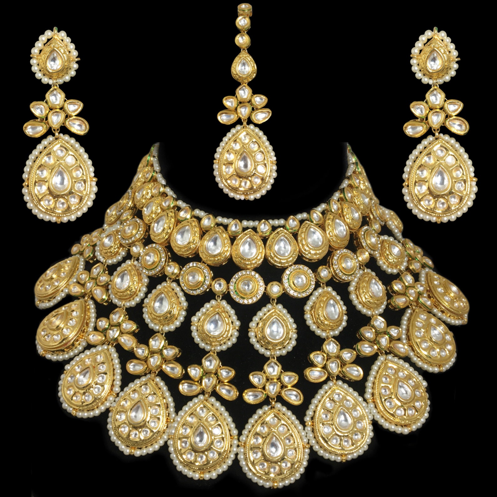 Kundan Bridal Set Sabyasachi Jewelry Set Polki Kundan Set - Etsy