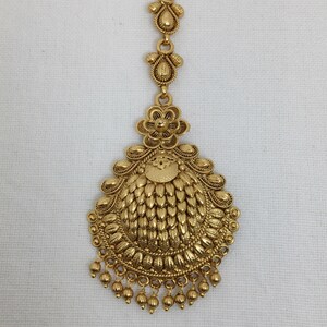Gold Plated Tikka Maang Tikka Gold Tikka Bridal Maang Tikka Jewelry ...