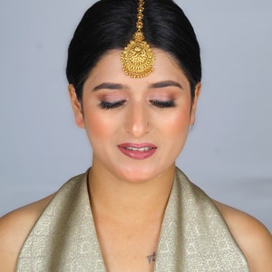 Gold Plated Tikka Maang Tikka Gold Tikka Bridal Maang Tikka Jewelry ...