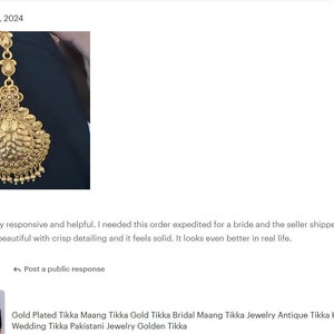 Gold Plated Tikka Maang Tikka Gold Tikka Bridal Maang Tikka Jewelry ...