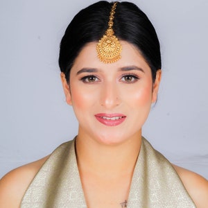 Gold Plated Tikka Maang Tikka Gold Tikka Bridal Maang Tikka Jewelry ...
