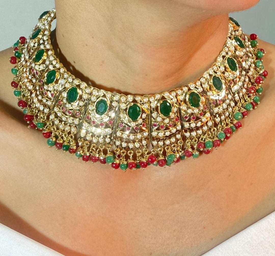 Navratan Necklace Hyderabadi Jewelry Sabyasachi Inspired Inspired ...