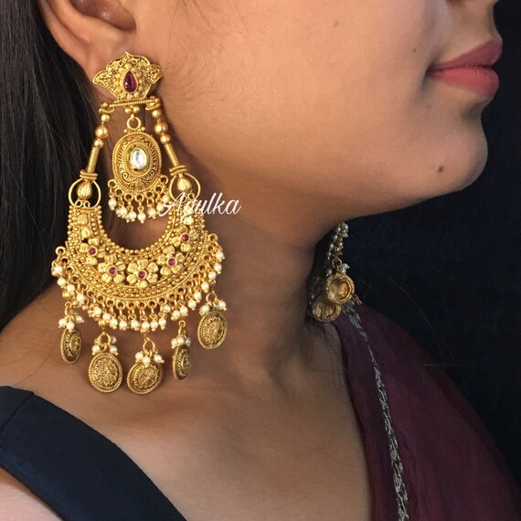 South Indian Gold Earrings Designs