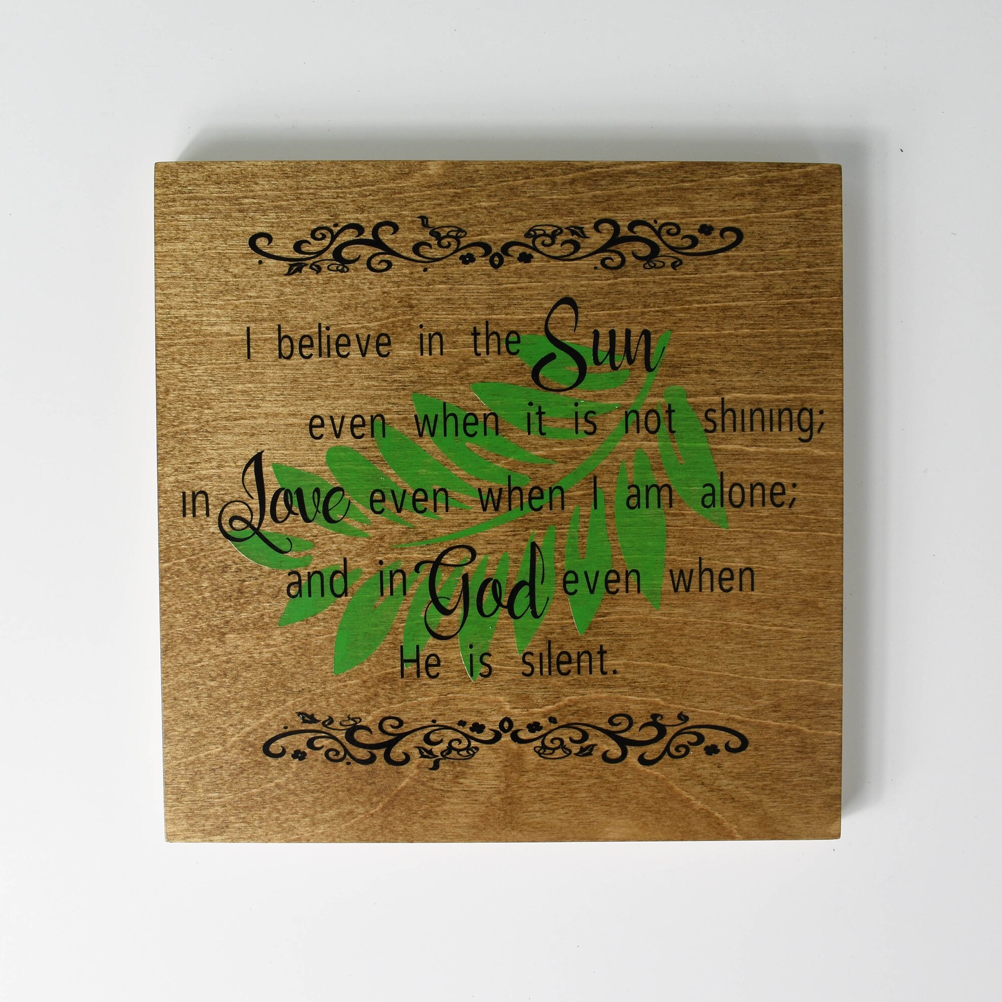 I Believe Inspirational Wood Sign - Etsy Nederland