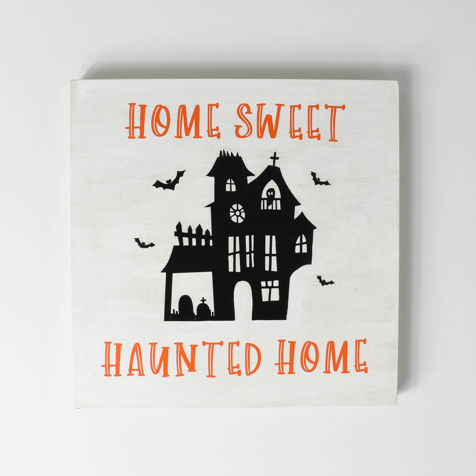 Home Sweet Haunted Home Wood Sign - Etsy