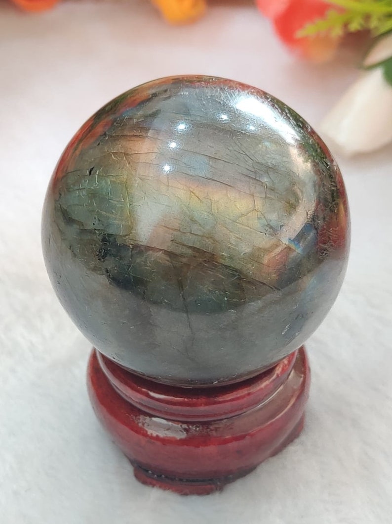 Rarest & Beautiful Blue Yellow Rainbow Labradorite Stone | Etsy