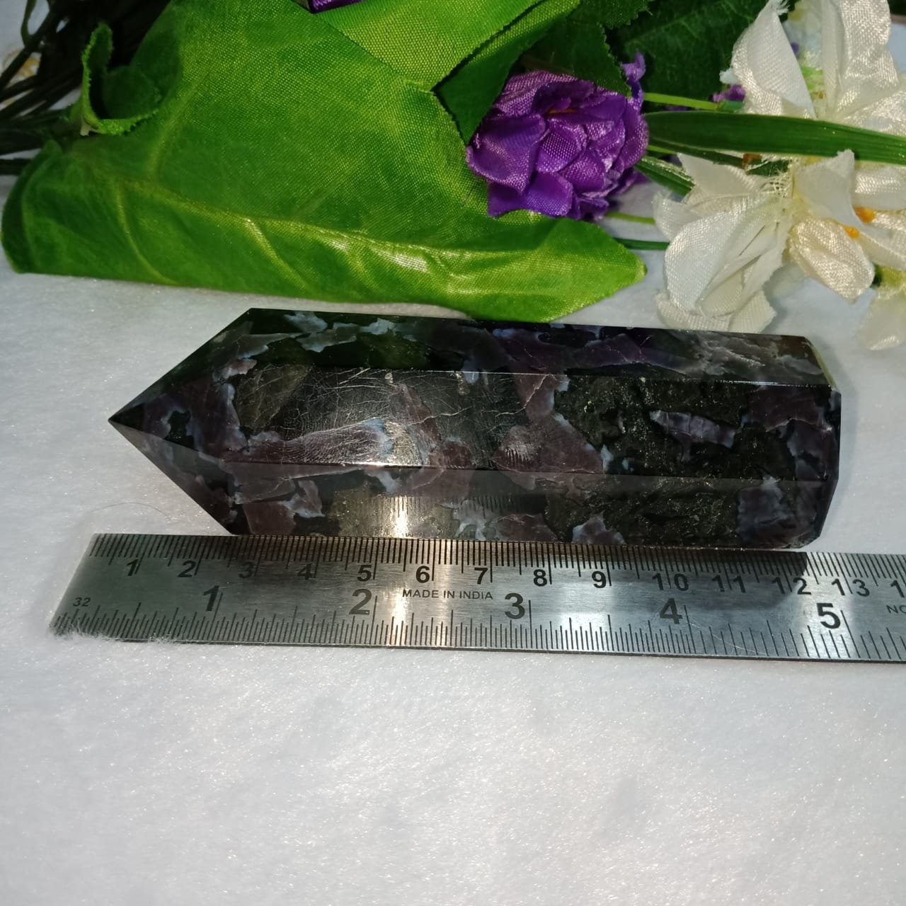Natural Indigo Gabbro Polished Wand Mystic Merlinite Crystal | Etsy