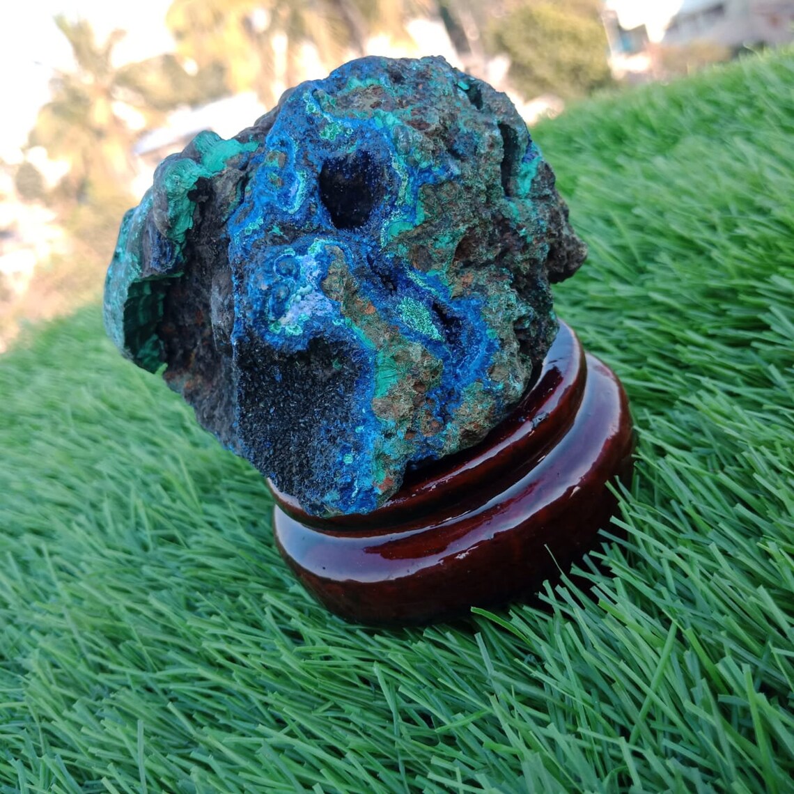 Azurite Malachite Healing Crystal Rough Stone Metaphysical | Etsy