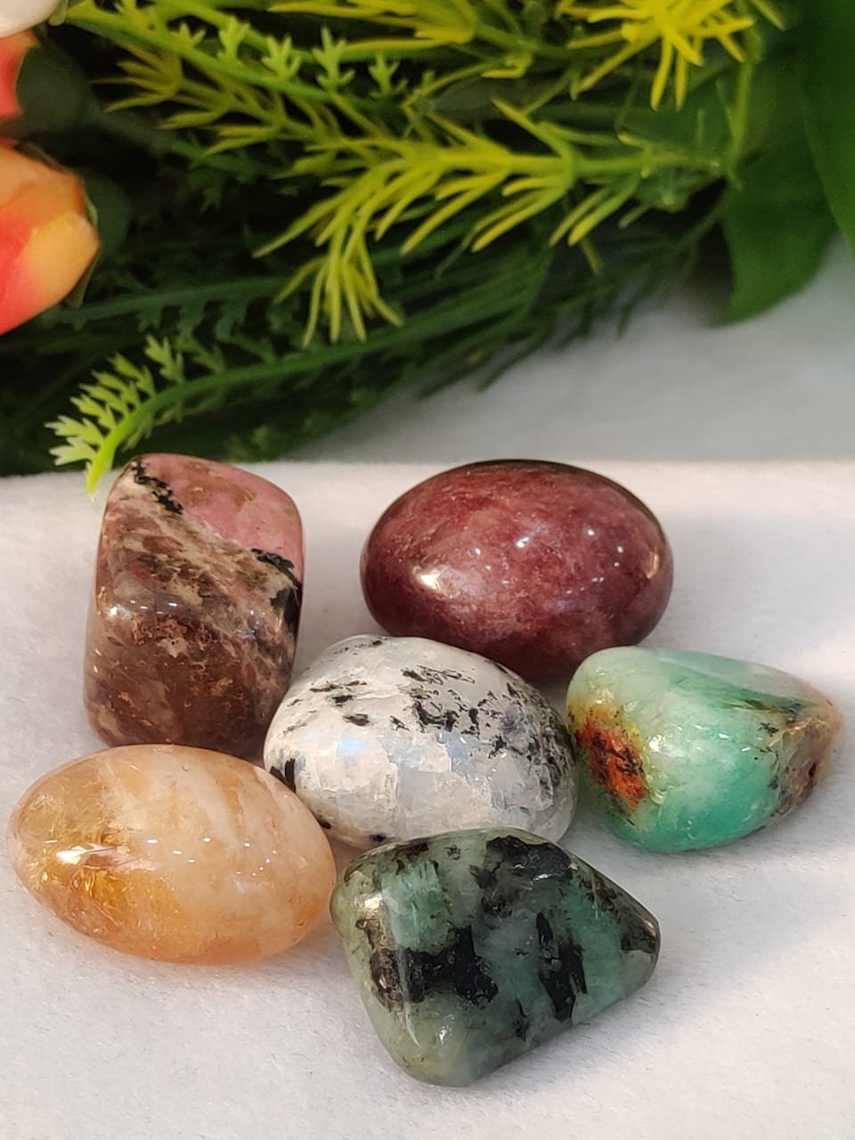 Crystal Tumble Stone Set for Cancer Zodiac Sign Moonstone - Etsy