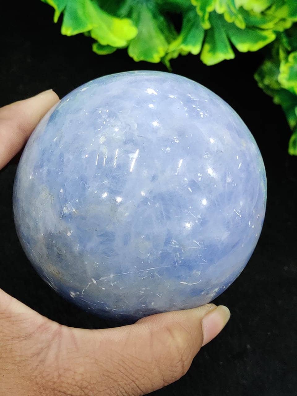 Blue Celestite Stone Sphere Celestine Healing Crystals | Etsy