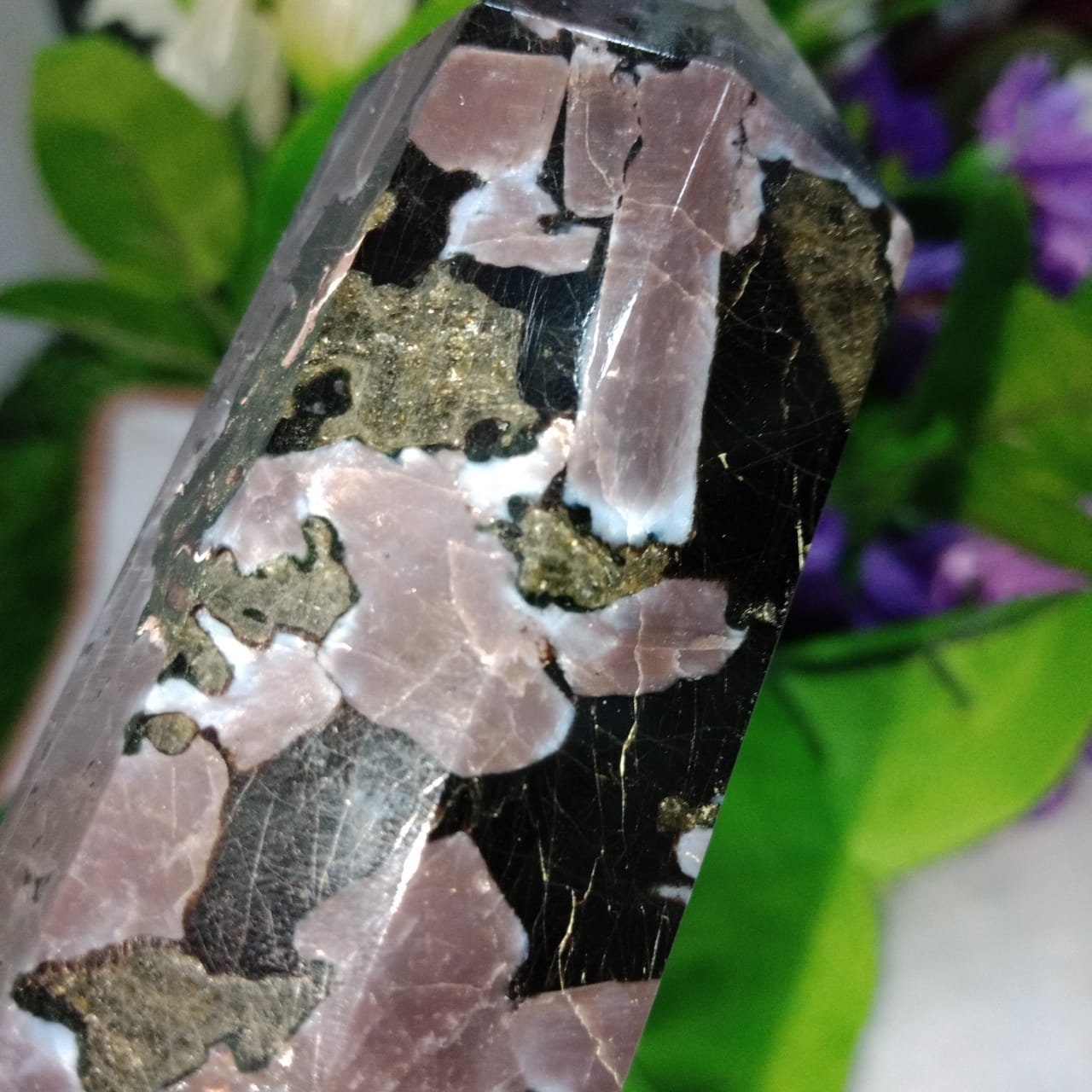 Natural Indigo Gabbro Polished Wand Mystic Merlinite Crystal | Etsy