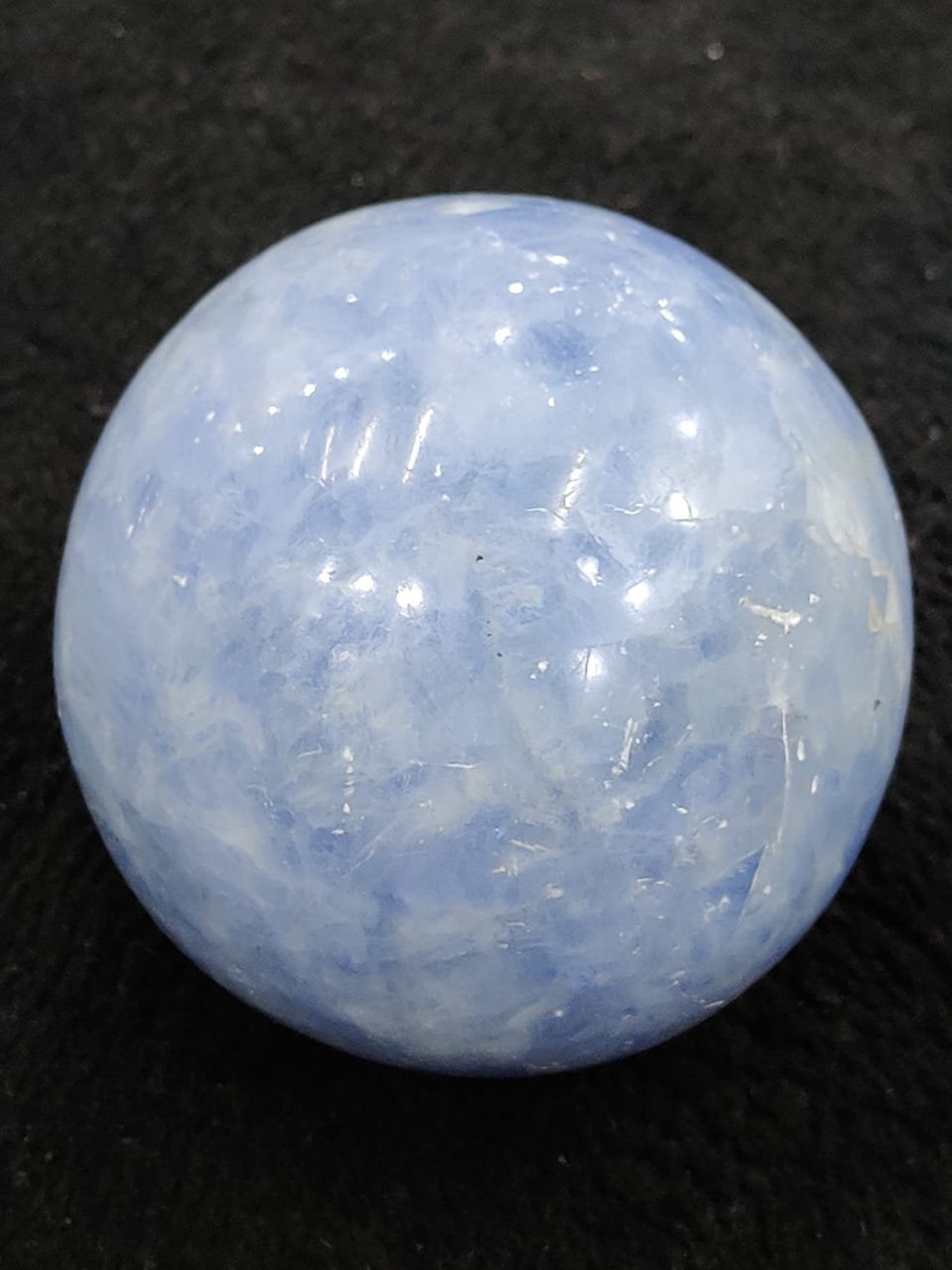 Blue Celestite Stone Sphere Celestine Healing Crystals | Etsy