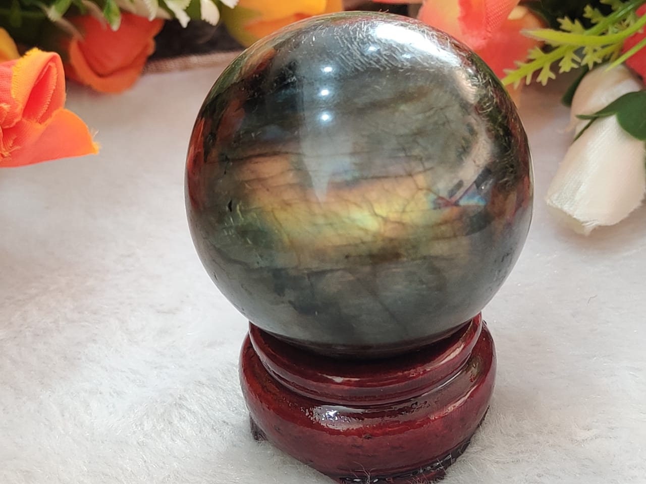 Rarest & Beautiful Blue Yellow Rainbow Labradorite Stone | Etsy