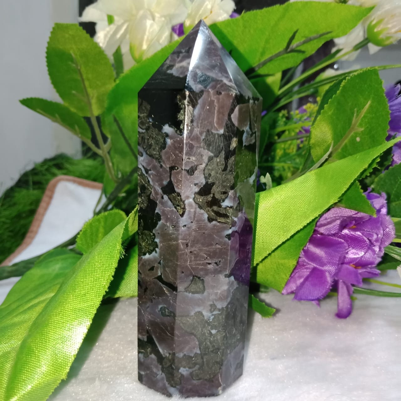 Natural Indigo Gabbro Polished Wand Mystic Merlinite Crystal | Etsy