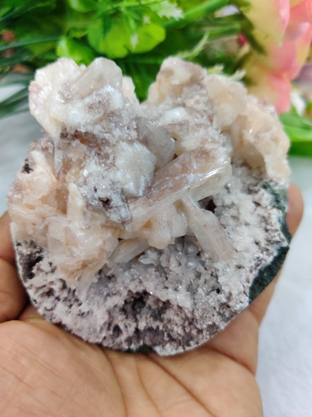 Red Heulandite Apophyliite and Stilbite on Zeolites 355 Gram - Etsy