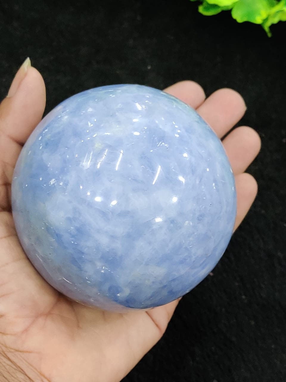 Blue Celestite Stone Sphere Celestine Healing Crystals | Etsy
