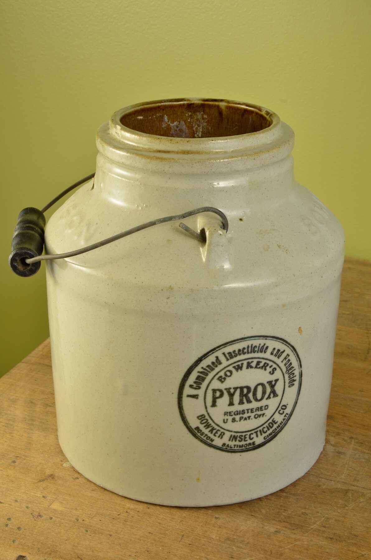 Antique Bowker's Insecticide Poison Pyrox Crock - Etsy