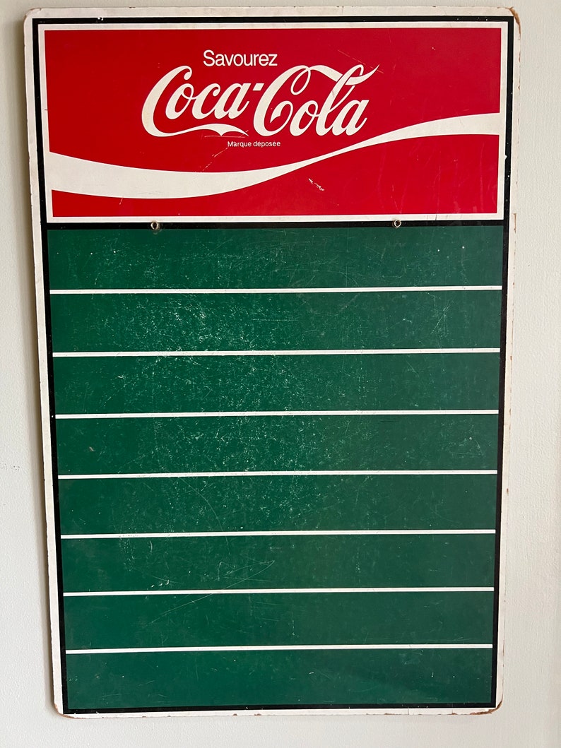 60s Coca Cola Menu Board - Etsy