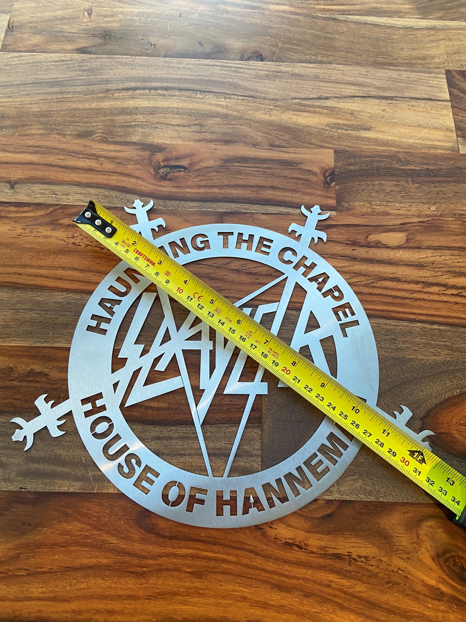 SLAYER Stainless Steel Logo Haunting the Chapel Hanneman 12 - Etsy