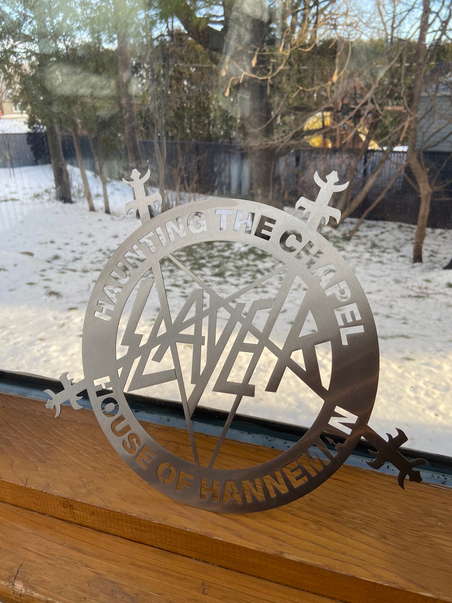 SLAYER Stainless Steel Logo Haunting the Chapel Hanneman 12 - Etsy